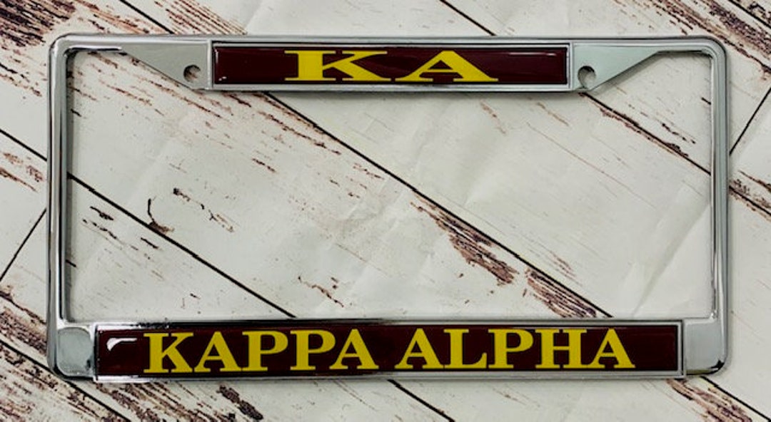 Kappa Alpha License Plate - Etsy