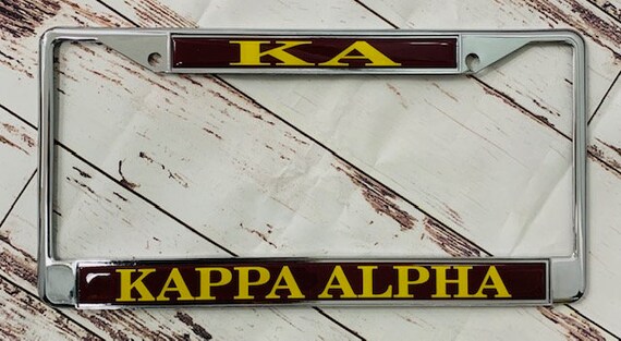 Kappa Alpha License Plate | Etsy