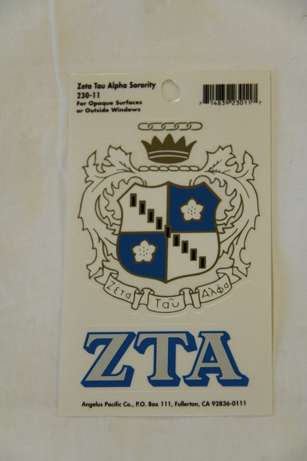 Zeta Tau Alpha Decal - Etsy