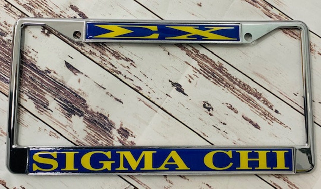 Sigma Chi License Plate - Etsy