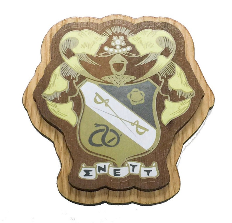 Sigma Nu Wooden Crest - Etsy