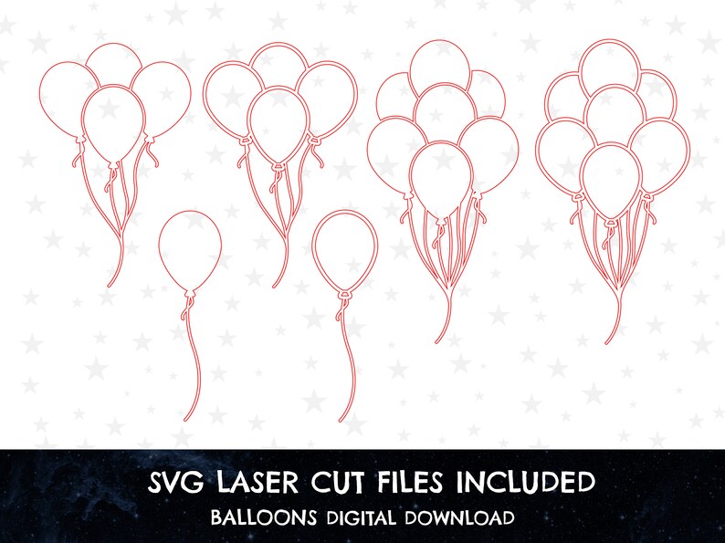 Balloons SVG Balloon Bundle Svg Balloon SVG Balloon | Etsy