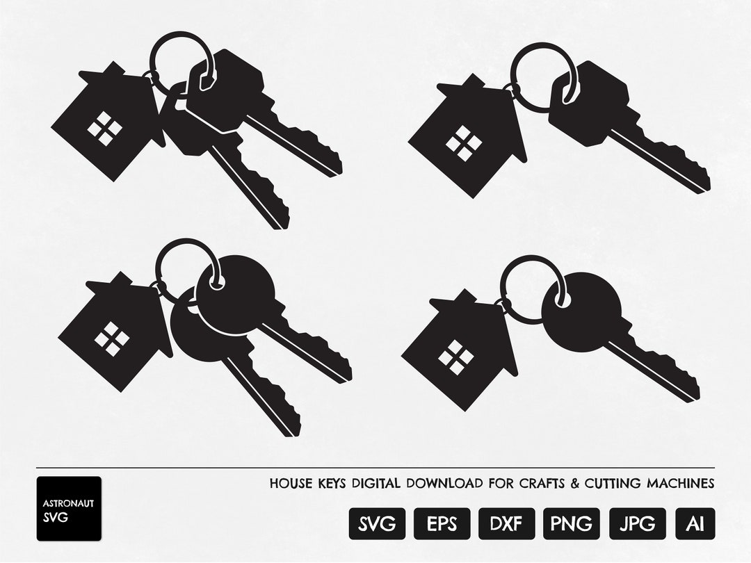 House Keys SVG, New House, Moving House SVG, Door Keys Cutting Files ...