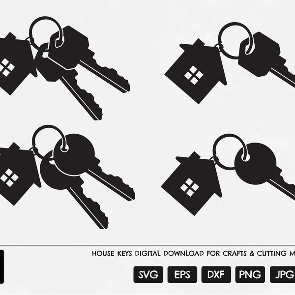 House on Keys Svg - Etsy