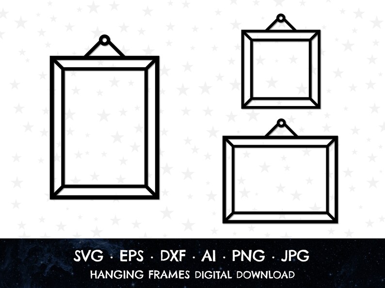Frame SVG Square Frame SVG Simple Frame Svg Frame Cut File | Etsy UK