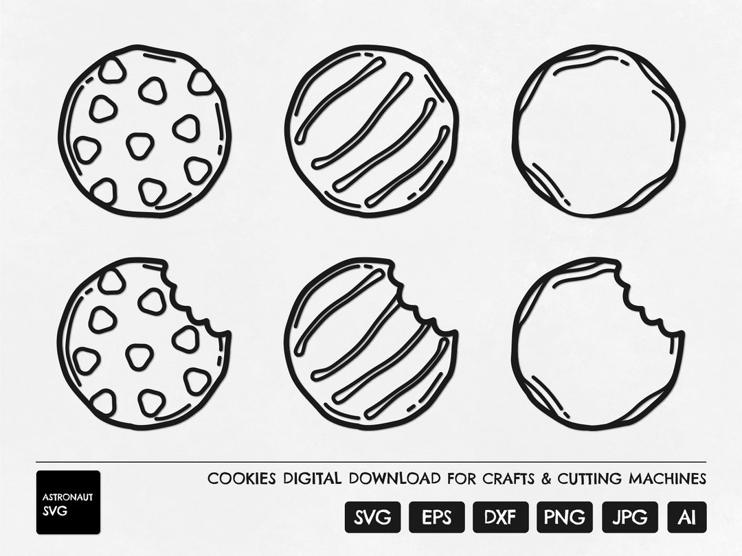 Chocolate Chip Cookie SVG, Chocolate Chip Cookie SVG Cutting File ...