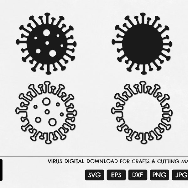 Virus Svg - Etsy UK