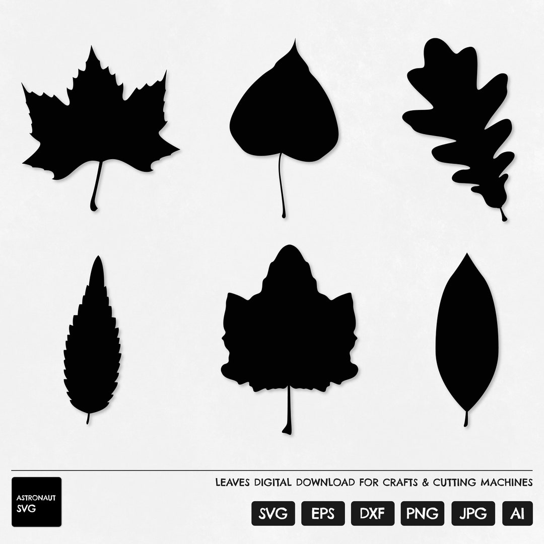 Leaves SVG, Leaf Shape SVG, Leaves Cutting Files, Tree Leaf Cricut ...