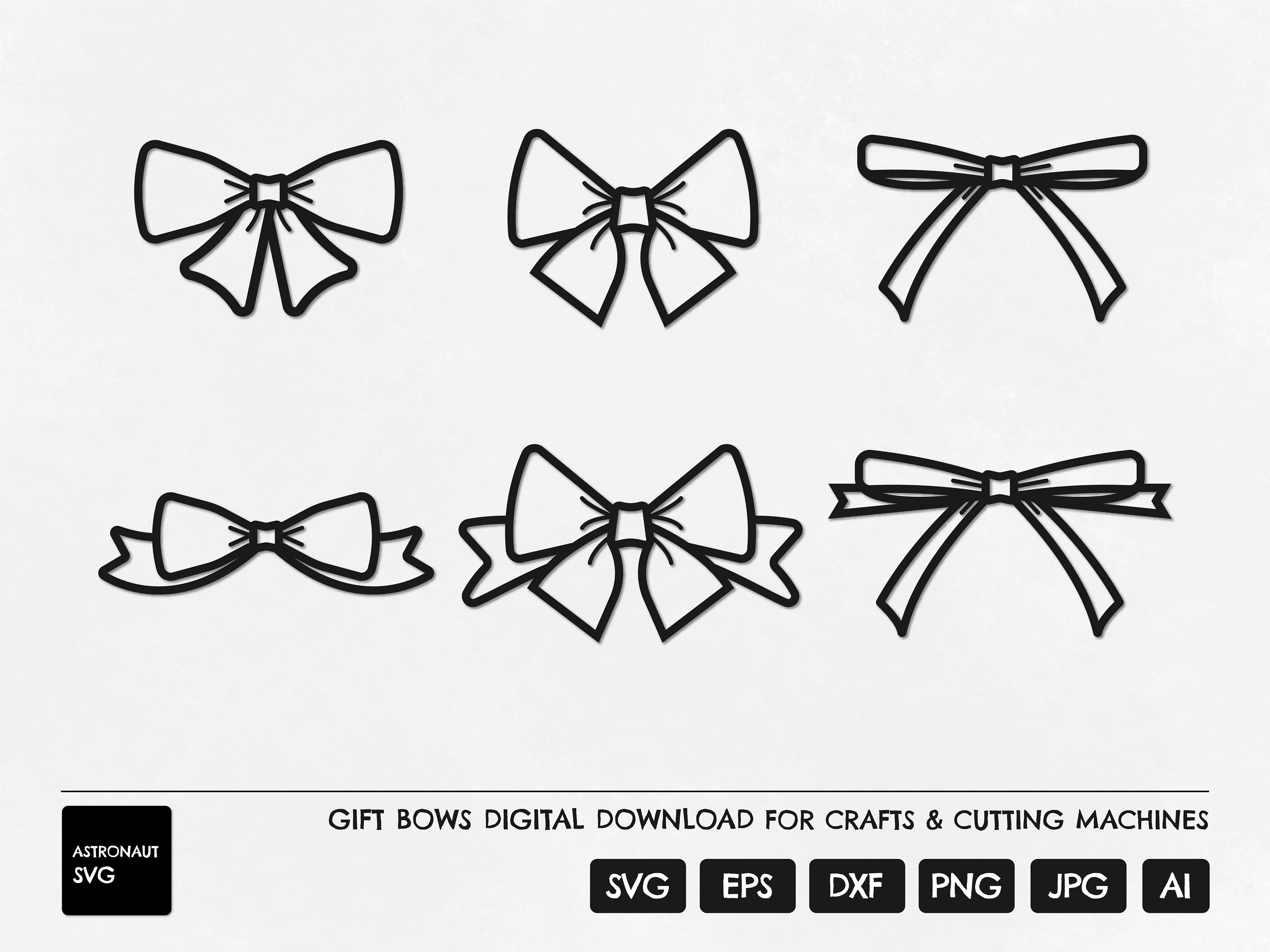 Ribbon Bow SVG Ribbon SVG Bow SVG Gift Bow Svg Bow Cricut - Etsy UK