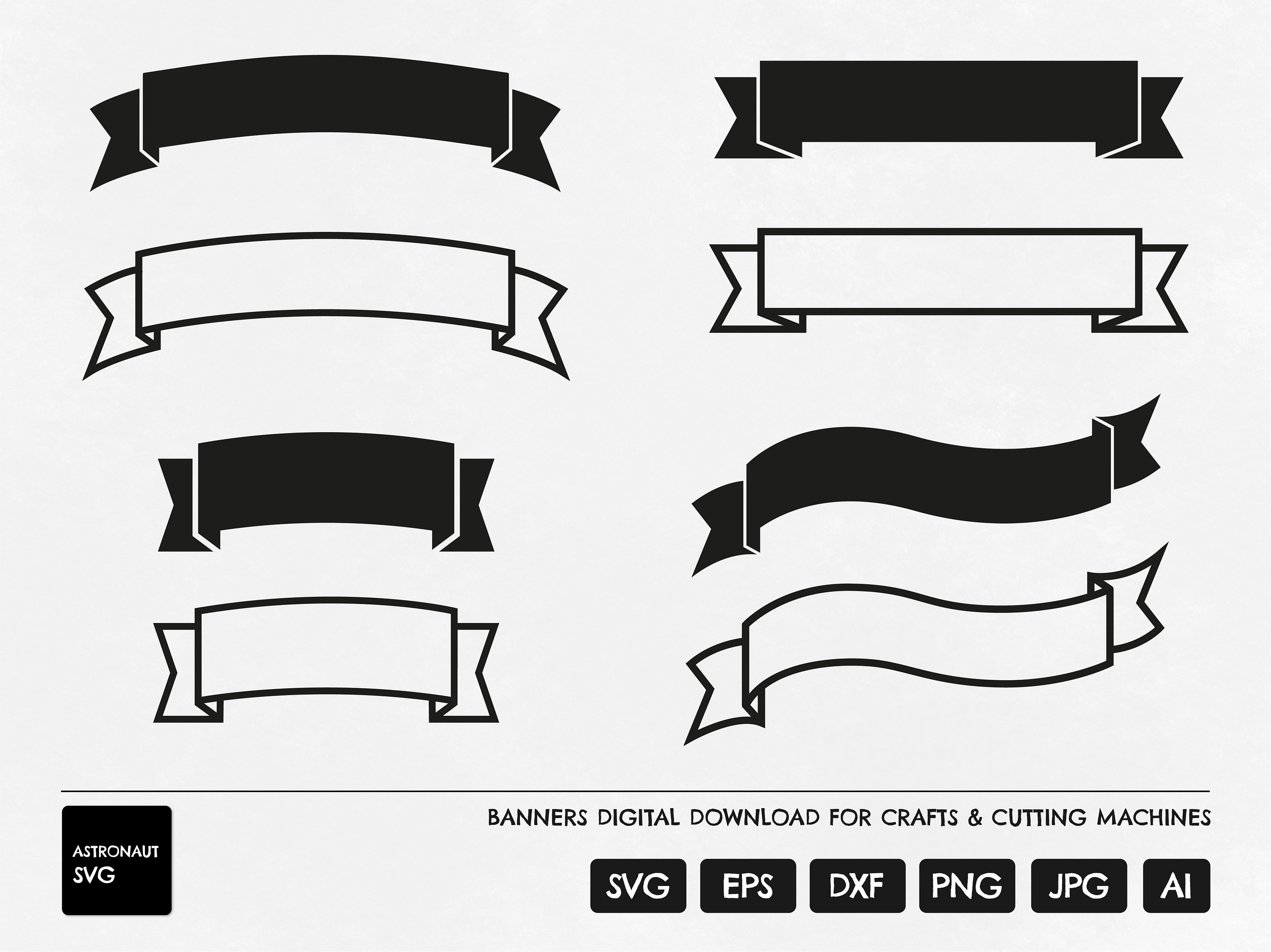 Banner SVG Banner SVG Cutting Files Banners Cricut Ribbons - Etsy