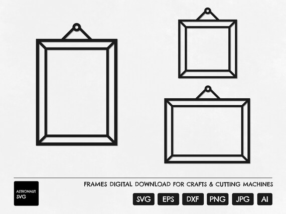 Frame SVG Square Frame SVG Simple Frame Svg Frame Cut File - Etsy