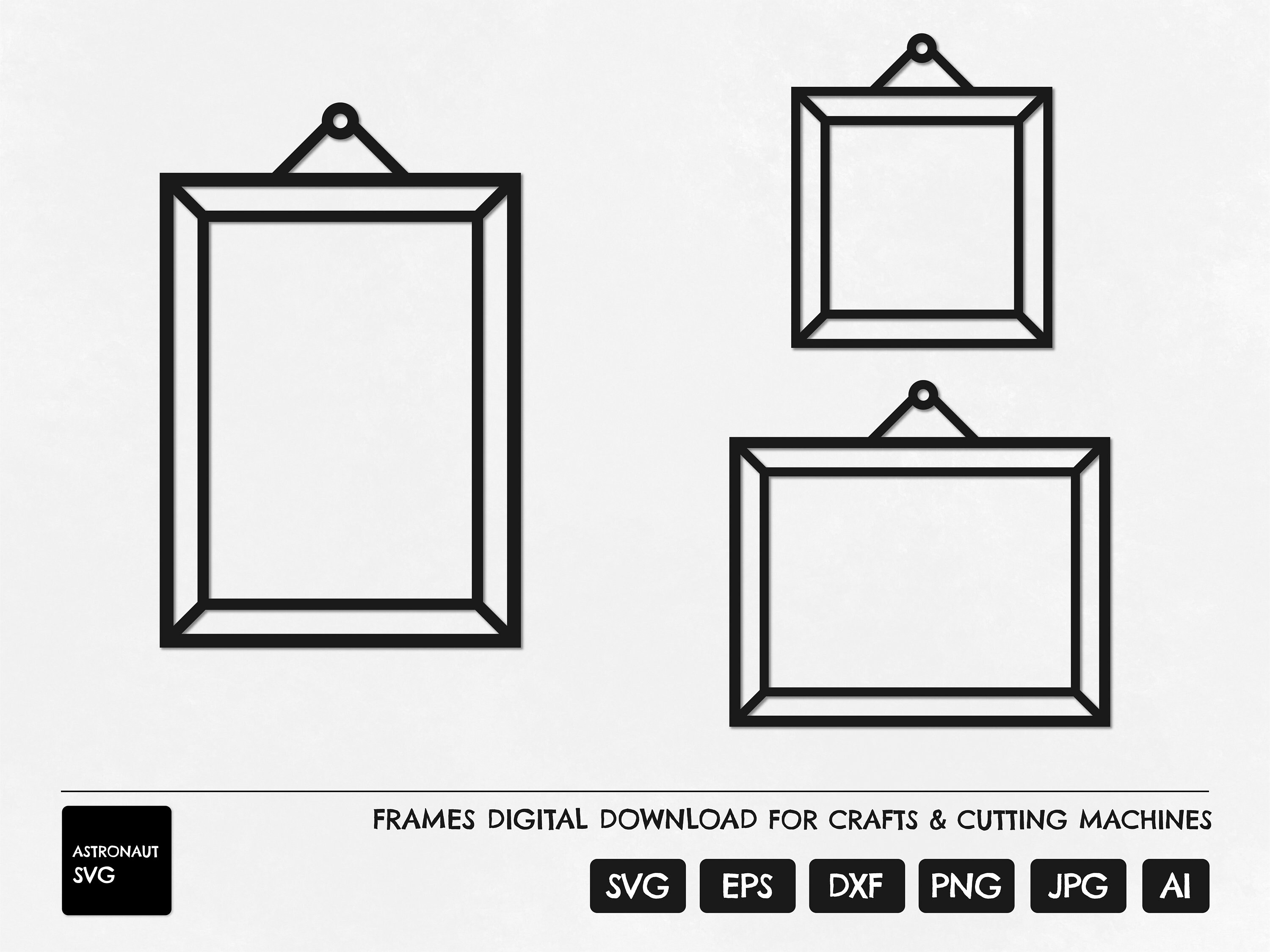 Frame SVG Square Frame SVG Simple Frame Svg Frame Cut File - Etsy UK