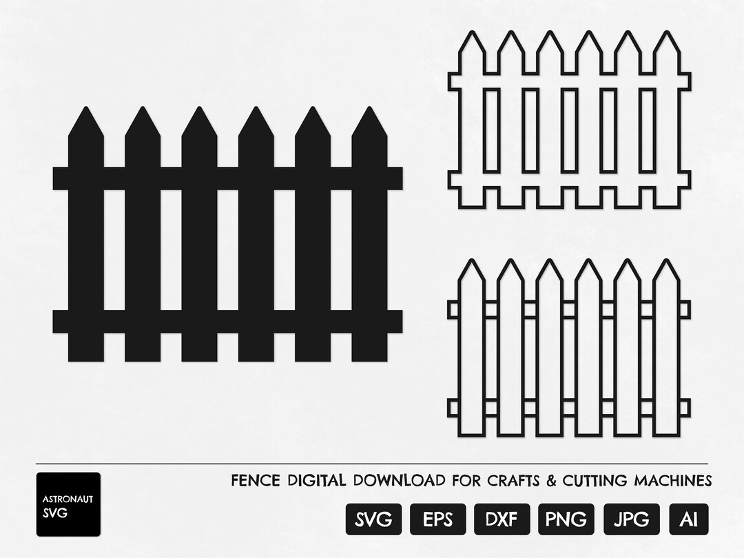 Wooden Picket Fence SVG, Picket Fence SVG, Fence SVG, Fence Cricut ...