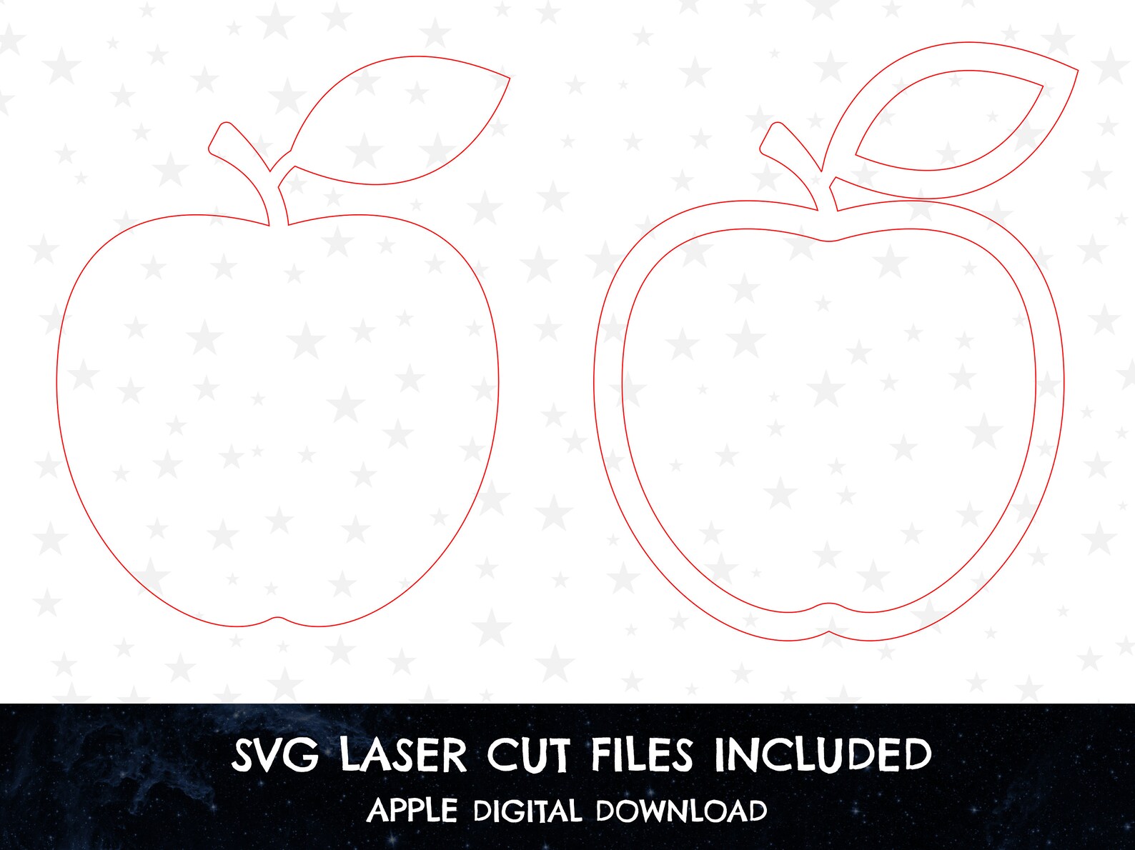 Apple SVG Fruit SVG Apple Cut File School SVG Apple Shape | Etsy