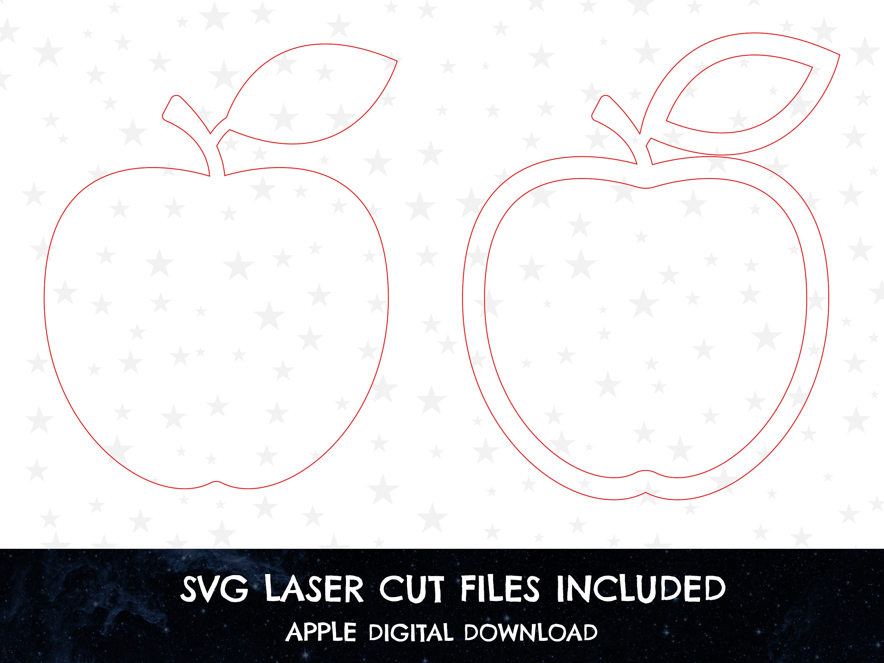 Apple SVG Fruit SVG Apple Cut File School SVG Apple Shape | Etsy Australia