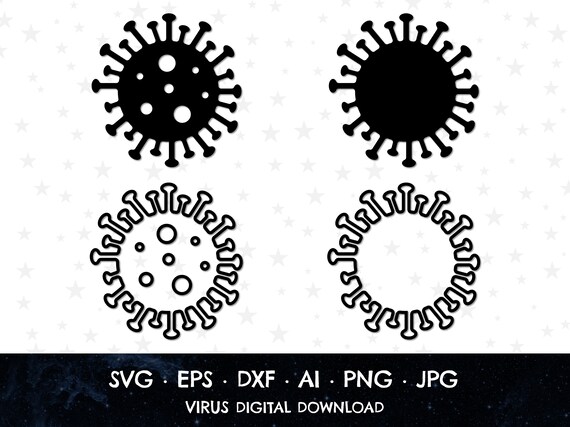 Virus SVG Quarantine SVG Illness Svg Disease SVG Germ | Etsy