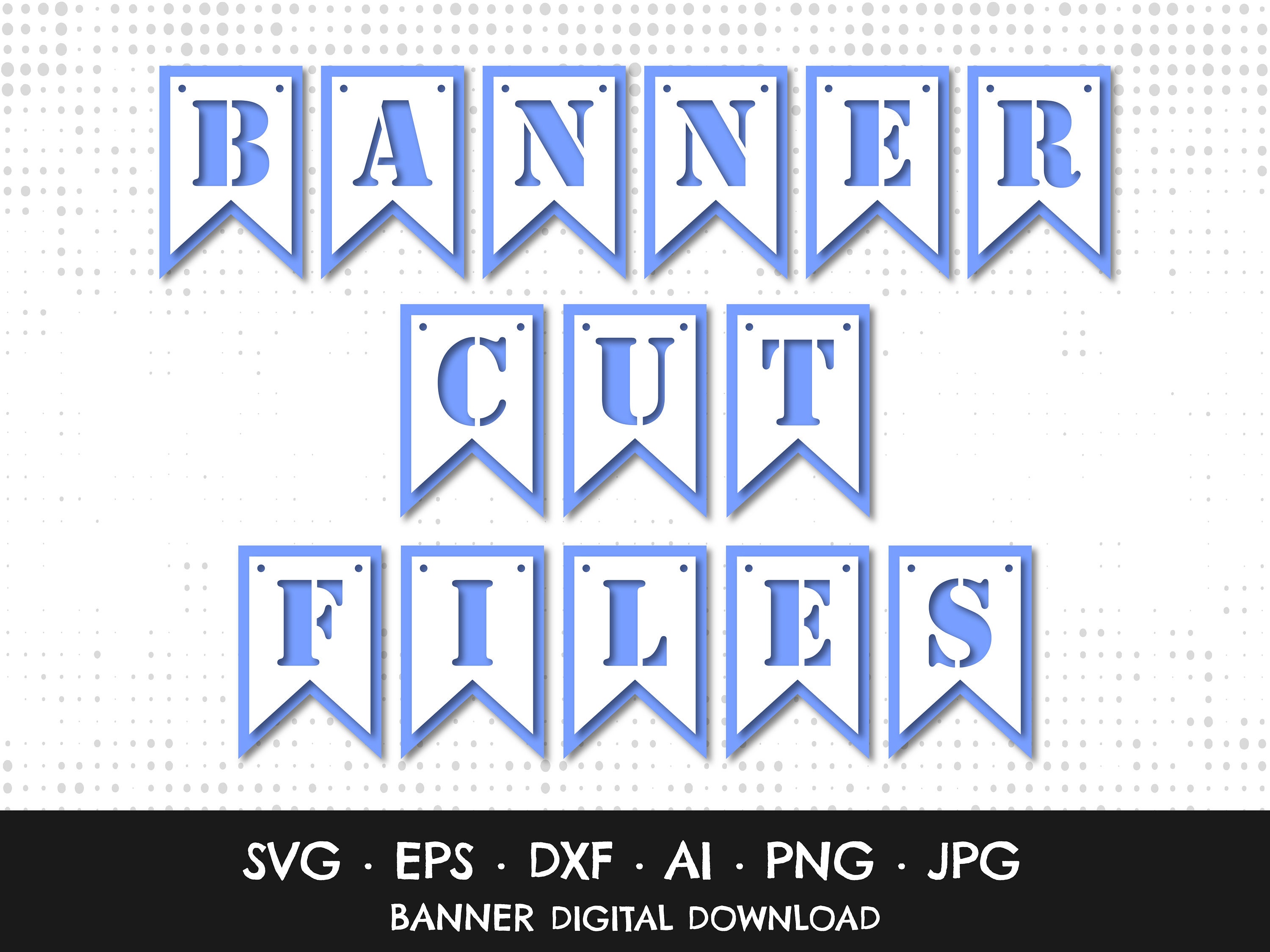 A-Z Banner SVG Banner Cut File Build Your Own Banner | Etsy