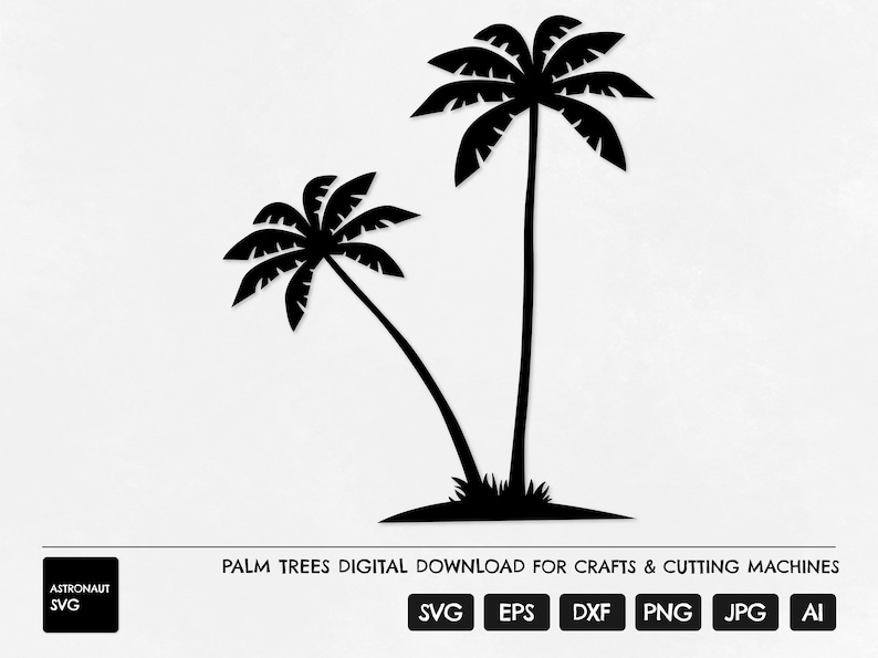 Palm Tree Svg Palm Tree Cutting Files Palm Trees Cricut Etsy