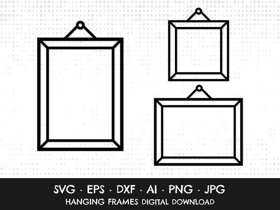 Frame SVG Square Frame SVG Simple Frame Svg Frame Cut File | Etsy