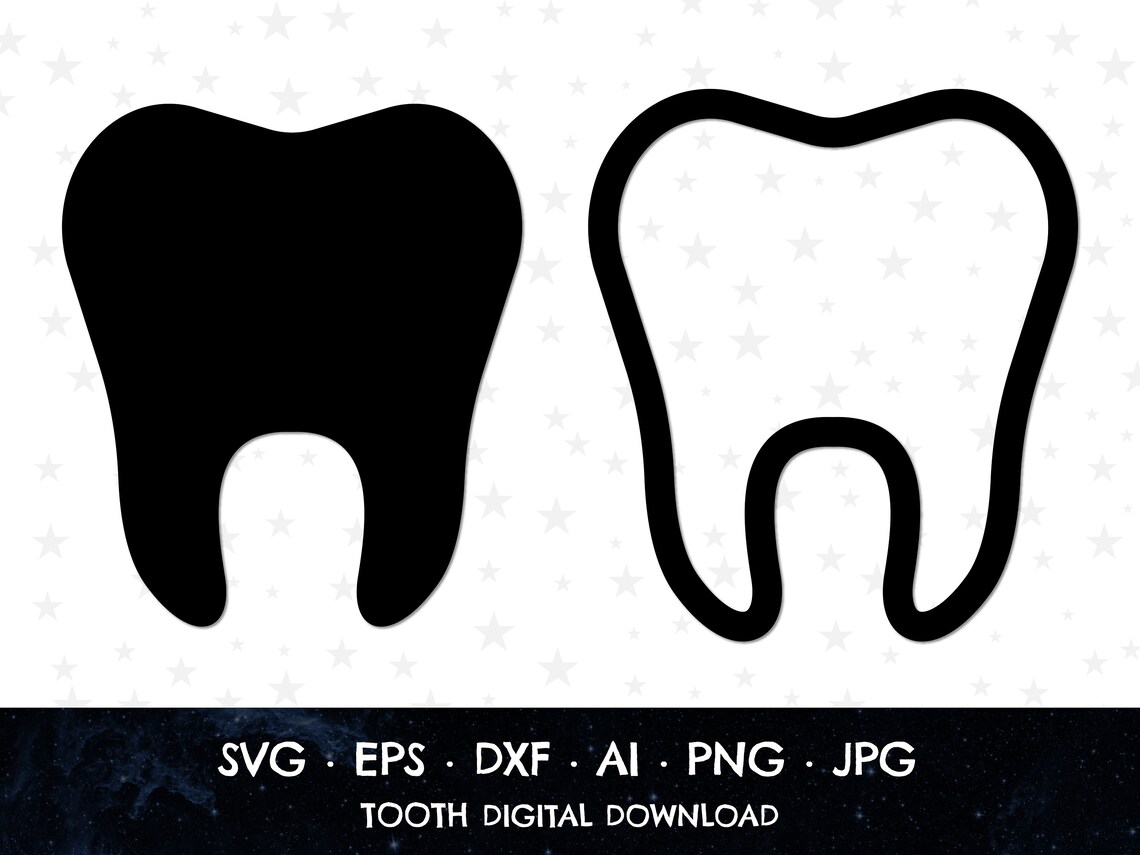 Tooth SVG Teeth SVG Dentist SVG Tooth Cut File Dental Svg | Etsy UK