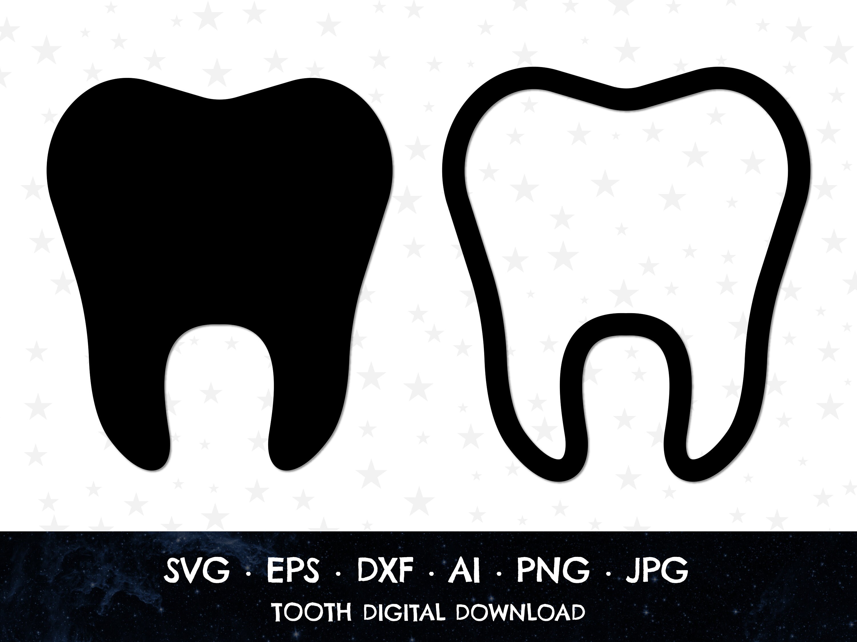 Diente SVG Dientes SVG Dentista SVG Archivo de corte de | Etsy