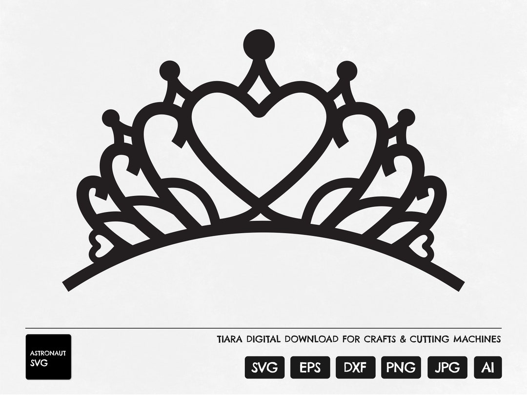 Tiara SVG, Princess Tiara SVG, Crown SVG, Royal Tiara Cutting File ...