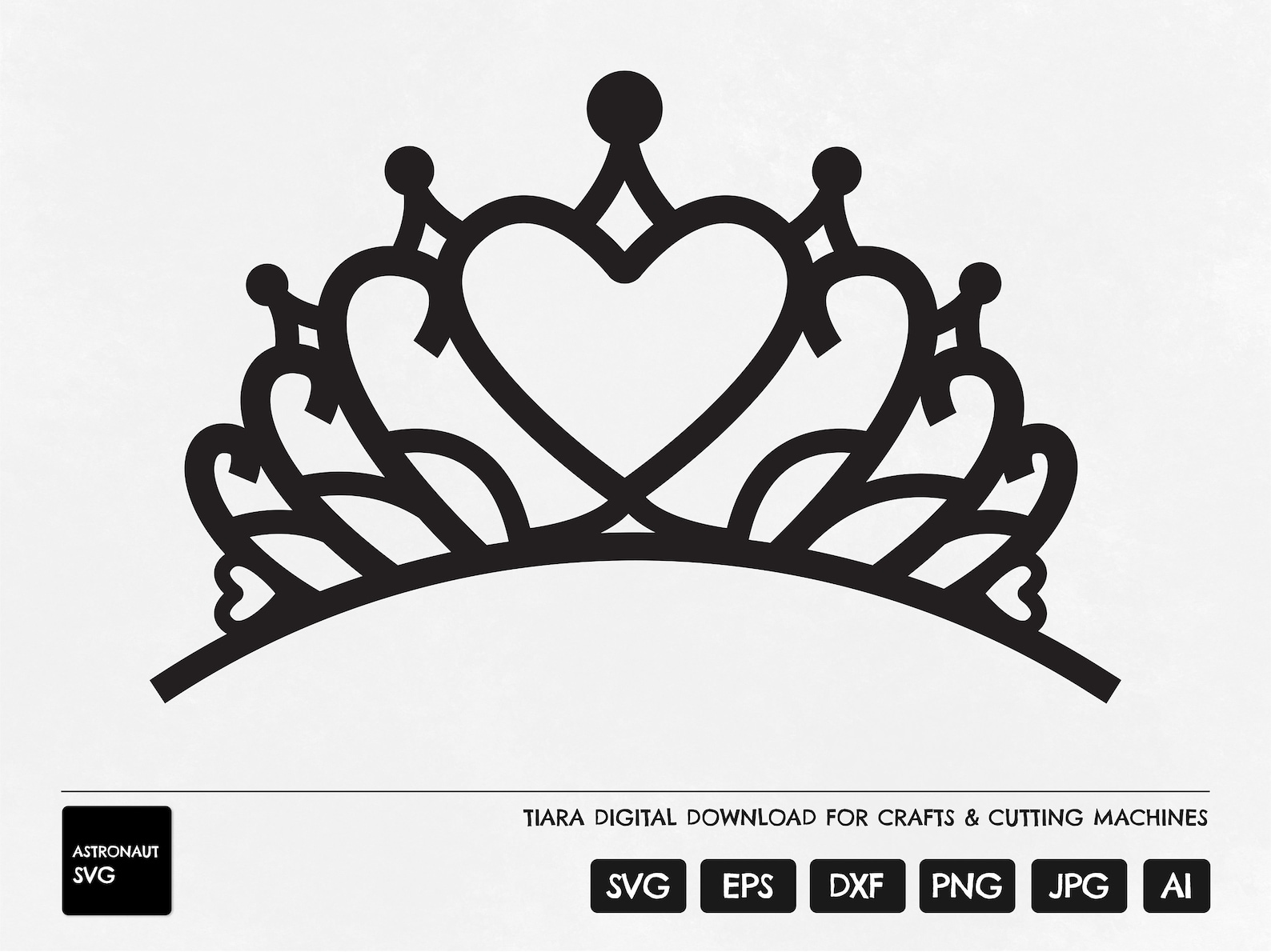 Tiara SVG, Princess Tiara SVG, Crown SVG, Royal Tiara Cutting File ...
