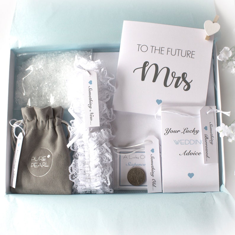 Bride to Be Box, Something Old, New, Borrowed, Blue, Letterbox Gift ...