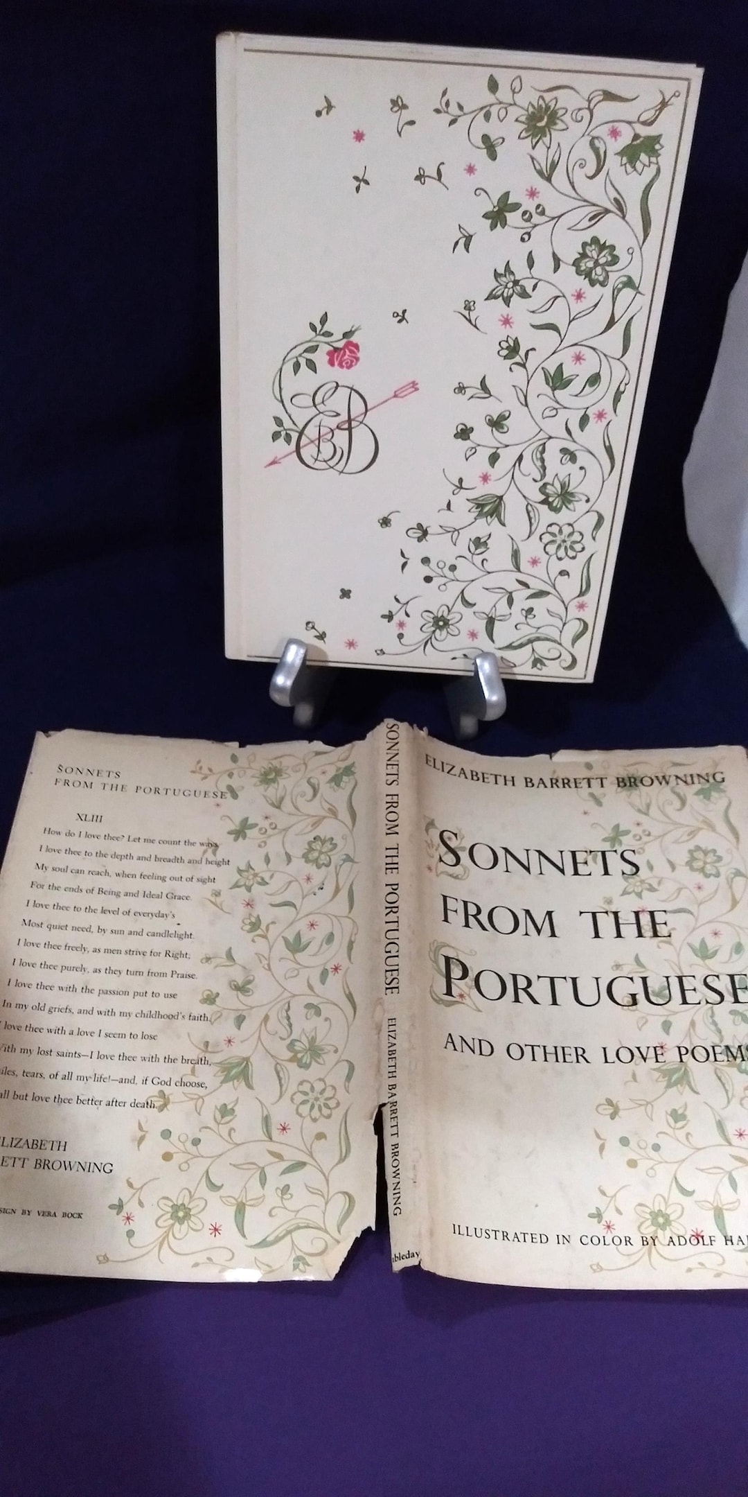 Sonnets From the Portuguese 1954 by Elizabeth Barrett Browning. Hard ...