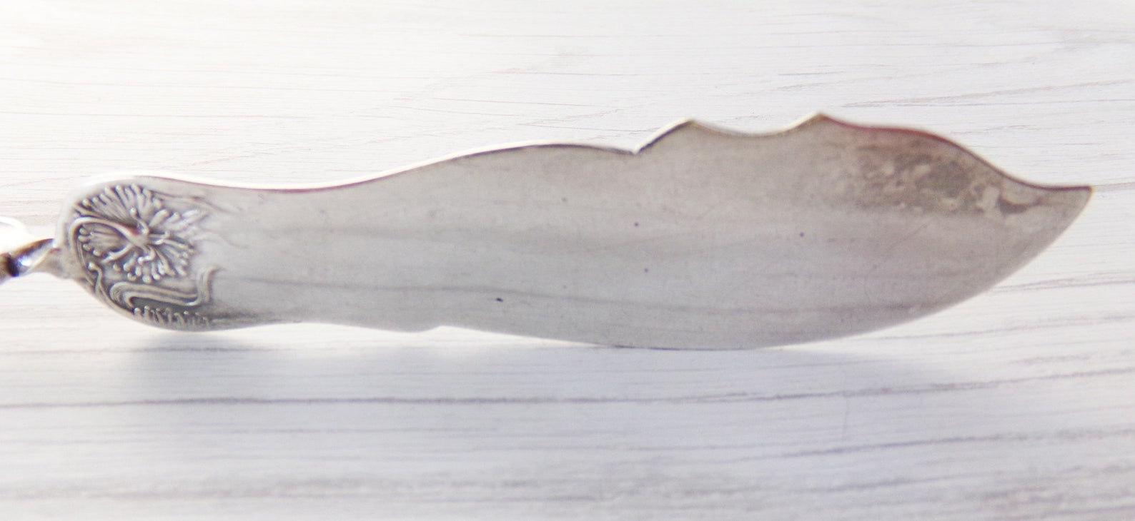 Vintage W.R. Silver Plate Carnation Butter Knife: Repoussé Floral ...