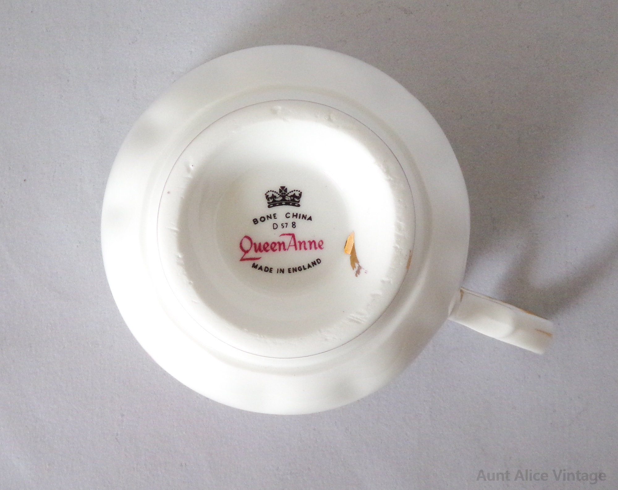 Vintage Queen Anne Wild Roses Teacup and Saucer, Bone China - Etsy