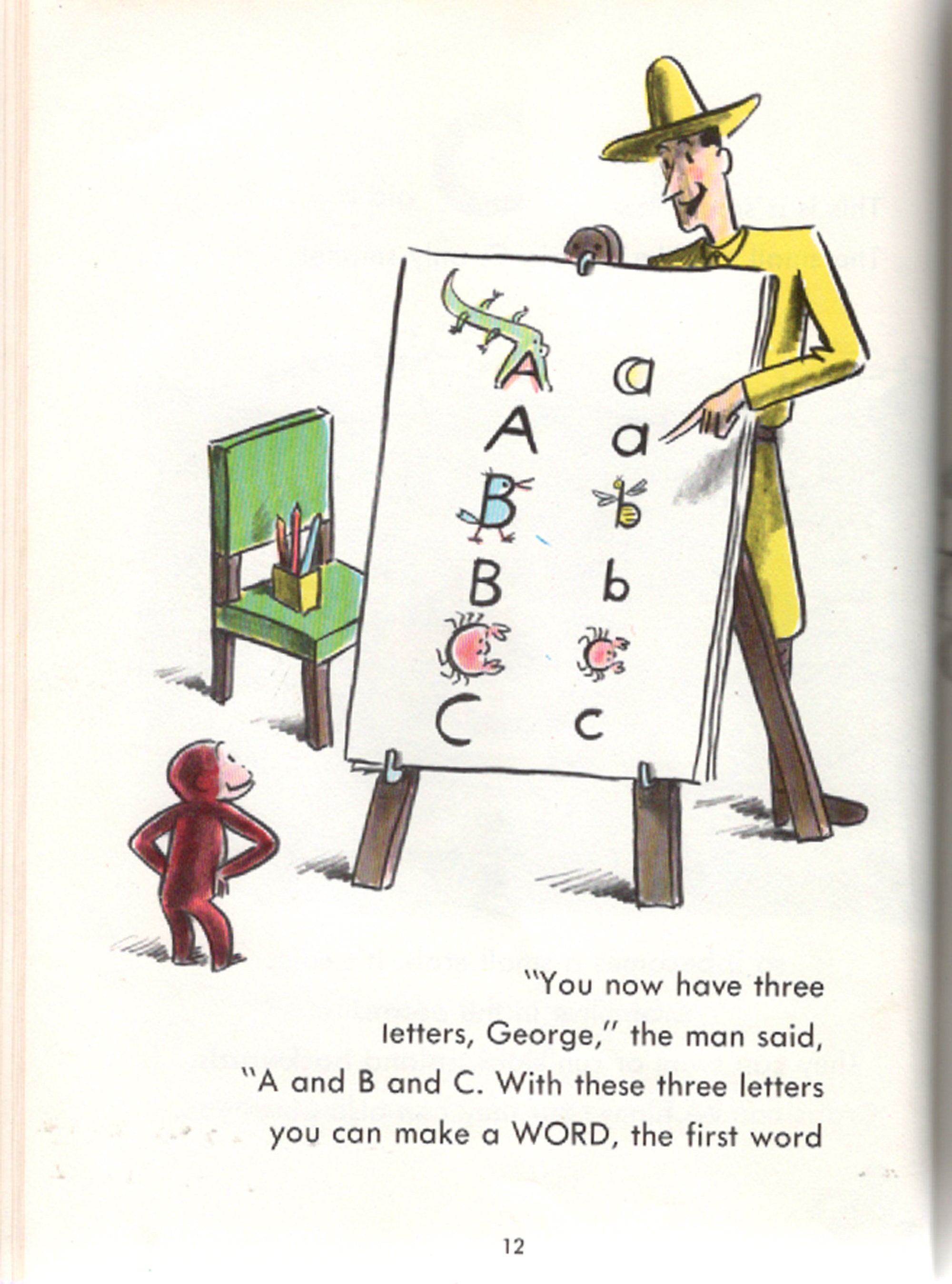 Vintage Curious George Learns the Alphabet Book, H.A. Rey, 1960s - Etsy