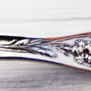 Vintage W.R. Silver Plate Carnation Butter Knife: Repoussé Floral ...