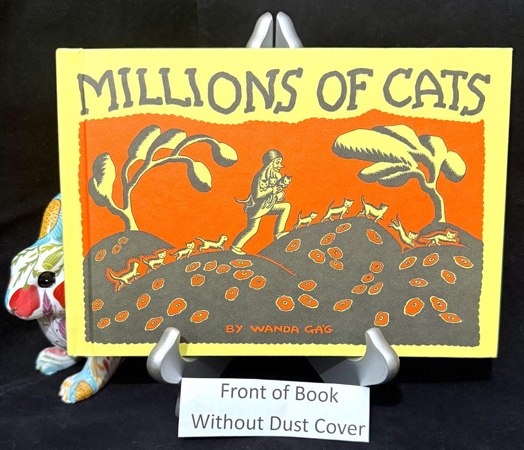 Millions of Cats Hardcover Book, 1988 First Edition, Wanda Gag ...