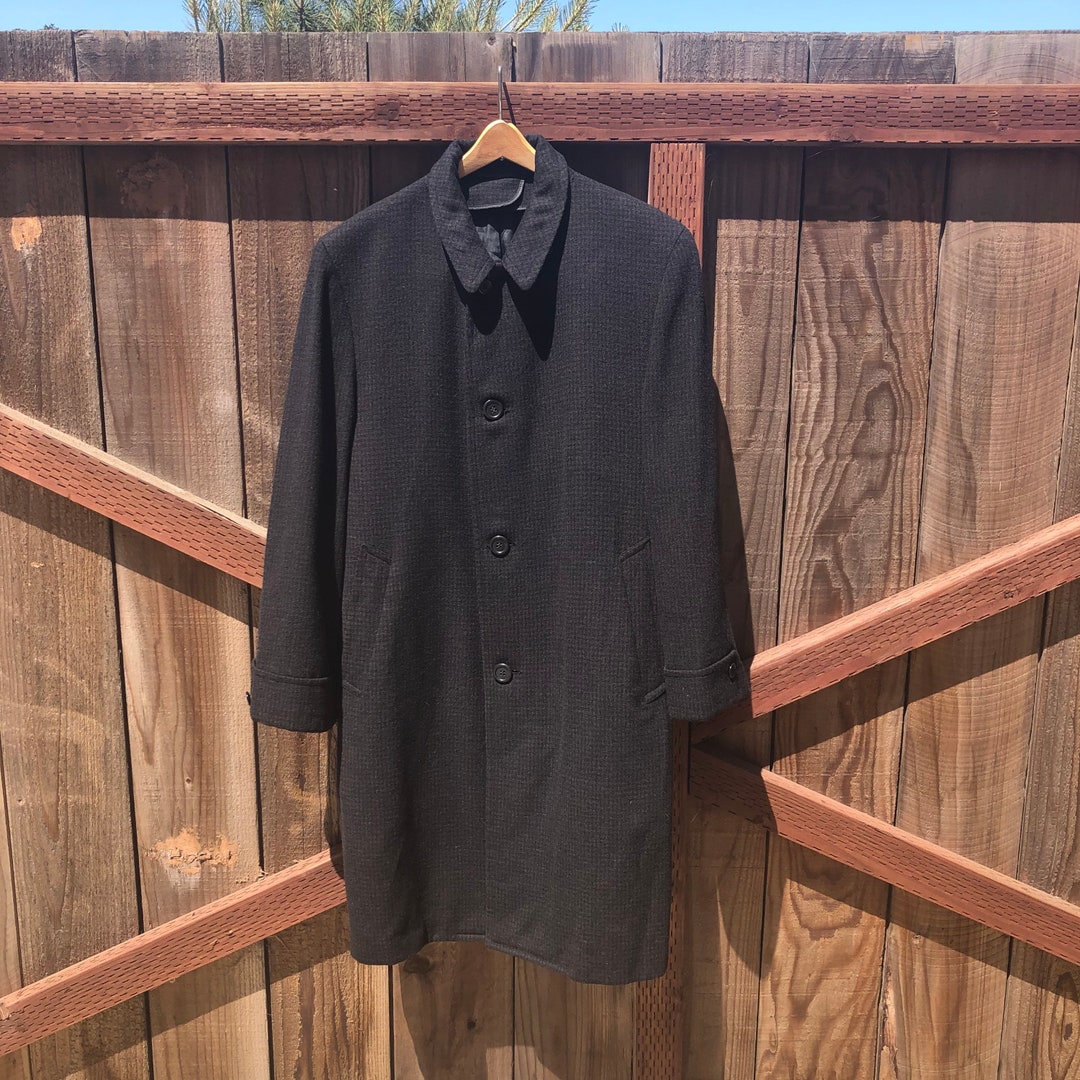 Vtg 60s 40S Heavy Wool Overcoat for THE HARVARD - Etsy