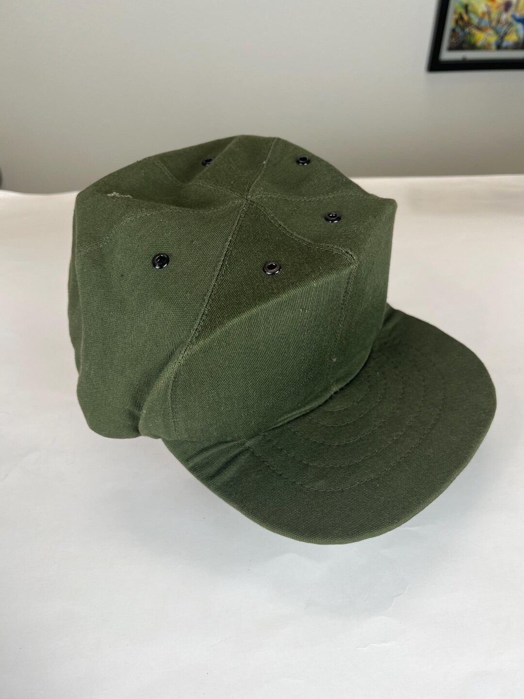 Vtg 60s Vietnam War OD Green Baseball Cap by Thanh-ha Tailor of Saigon ...