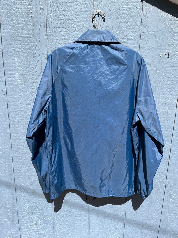 Vtg 60s 70s CHAMPION Large Navy Blue Nylon Coach Jack… - Gem