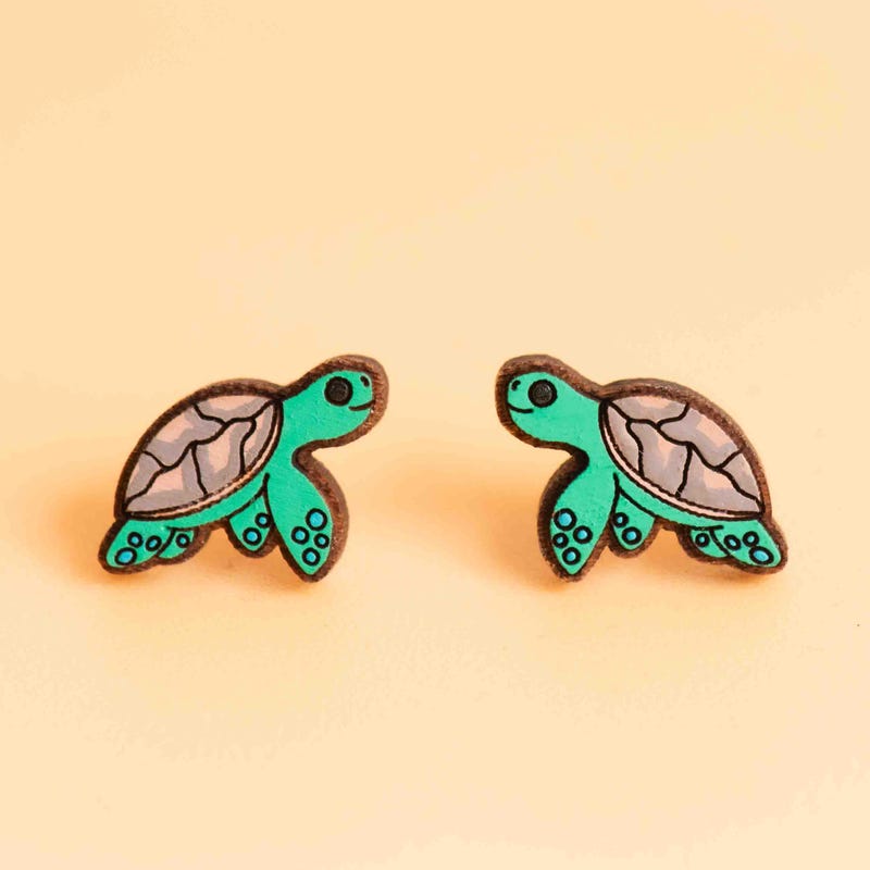 Wooden Ocean Handpainted - Etsy UK