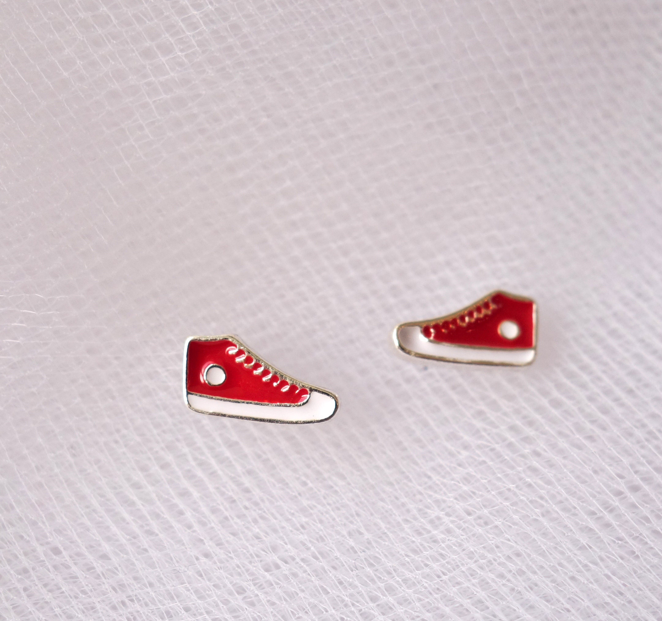 Colourful Funky Enamel Converse Boots Shoes Stud Earrings - Etsy UK