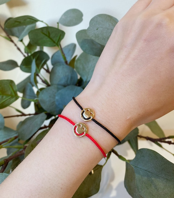 Smiley Face Bracelet Friendship String Bracelet Friendship | Etsy