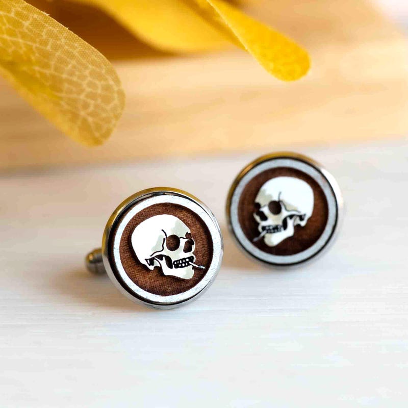 Skull Cufflinks - Etsy