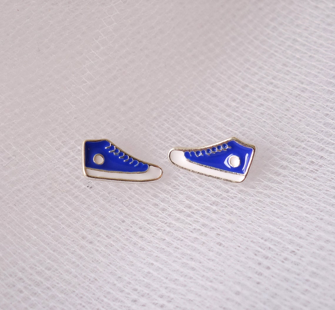 Colourful Funky Enamel Converse Boots Shoes Stud Earrings | Etsy UK