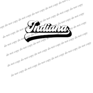 Indiana Font Cricut Cut File - Etsy
