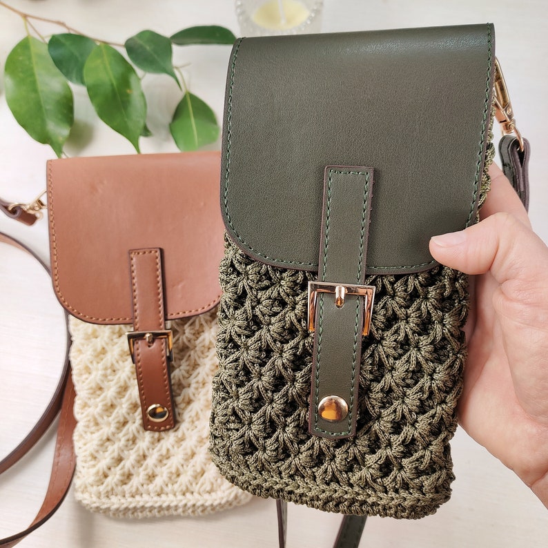Crochet Pattern PDF Phone Bag - Etsy