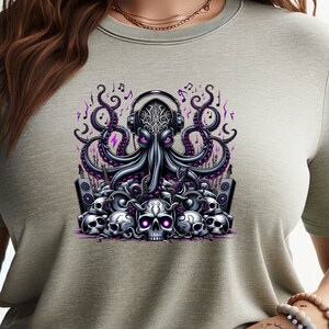 Gothic Octopus PNG (goth Ock?) Perfect for Music & Tattoo Inspired ...