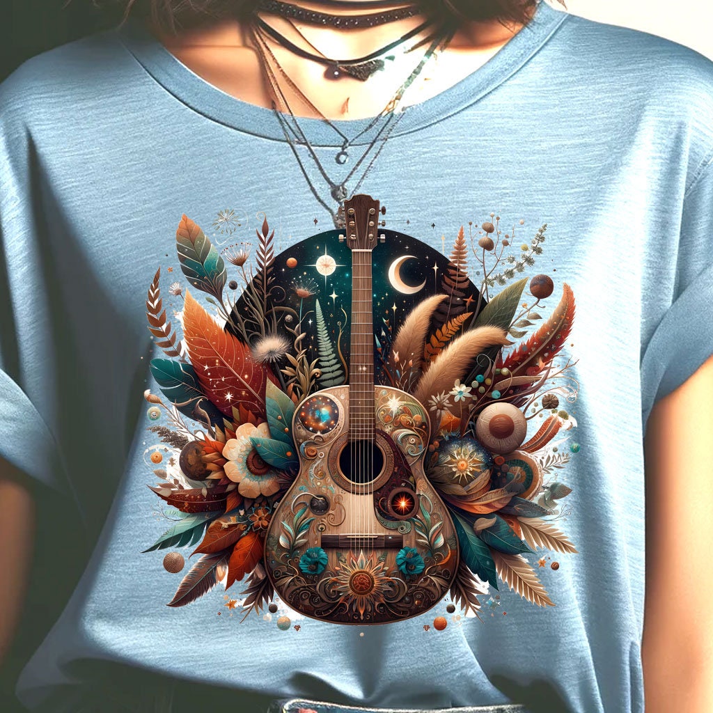 Cottagecore Guitar Stool PNG for Your Magic Mushroom, Botanical, and ...