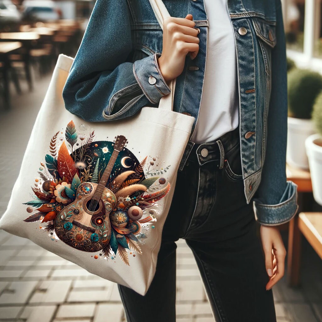 Cottagecore Guitar Stool PNG for Your Magic Mushroom, Botanical, and ...