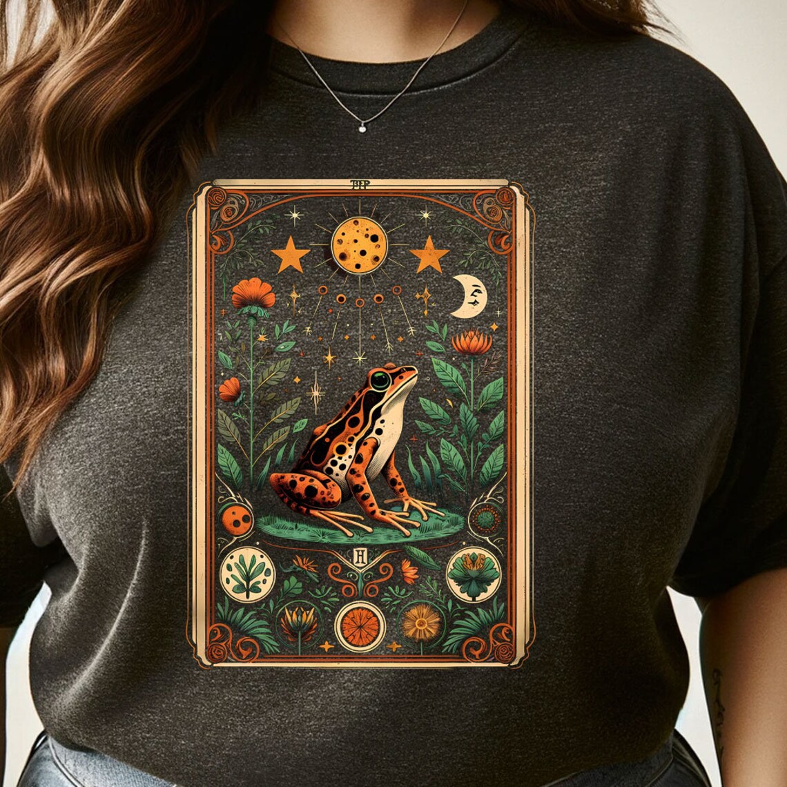 Gothic Frog Tarot Card Png for T-shirts, Png Sublimation Design, DTF ...