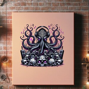Gothic Octopus PNG (goth Ock?) Perfect for Music & Tattoo Inspired ...