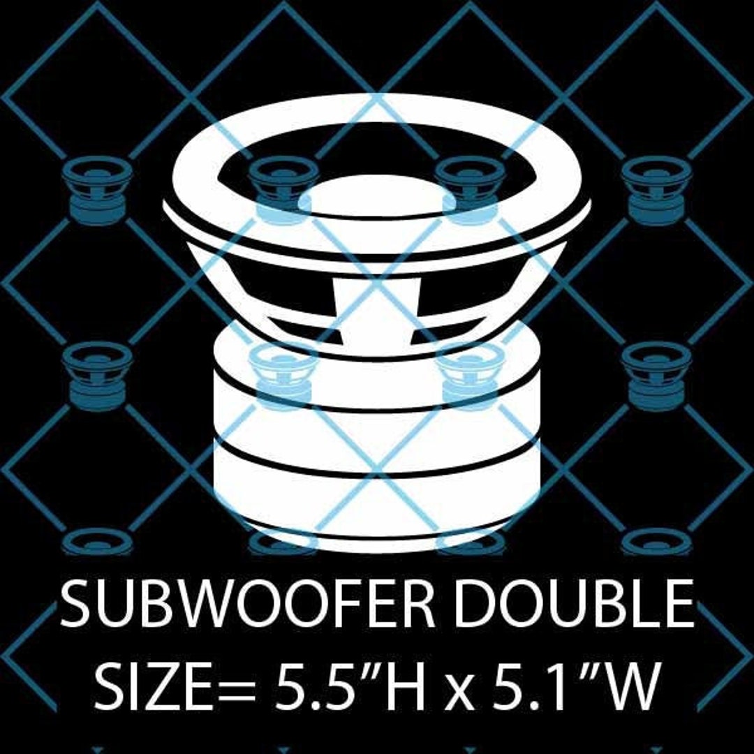 Subwoofer Bass Vinyl Sticker Decal Car Audio - Etsy